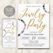 Jewelry Party Invitation Editable Template, Jewelry Making Workshop ...