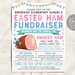 Easter Ham Fundraiser Flyer Editable Template, Spring Easter Sale Event ...