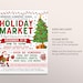 Holiday Market Flyer Editable Template, Christmas Festival Craft Fair ...