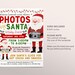 Photos With Santa Flyer Editable Template, Picture With Santa, Holiday ...