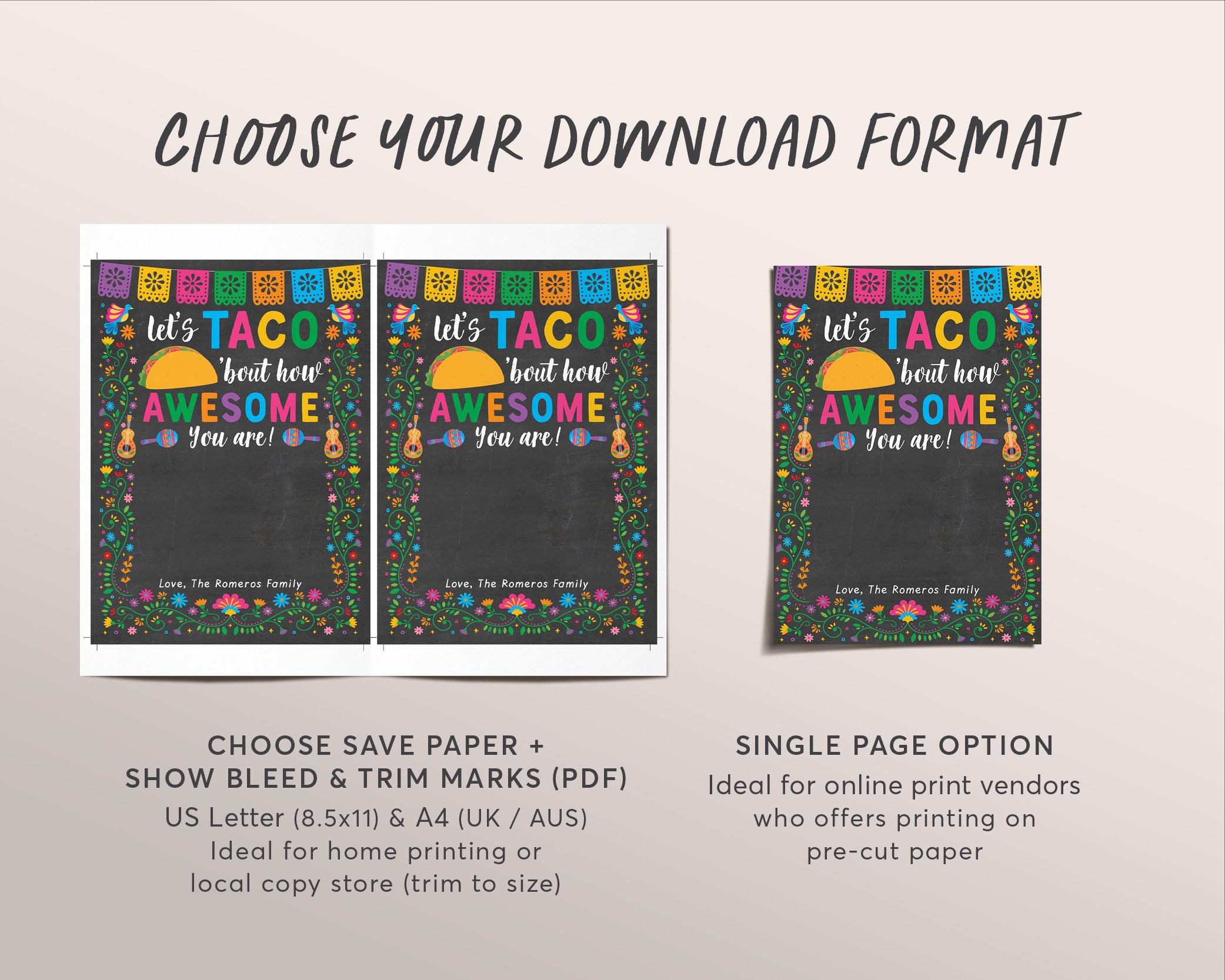 Fiesta Cinco De Mayo Gift Card Holder Editable Template, Mexican Themed ...