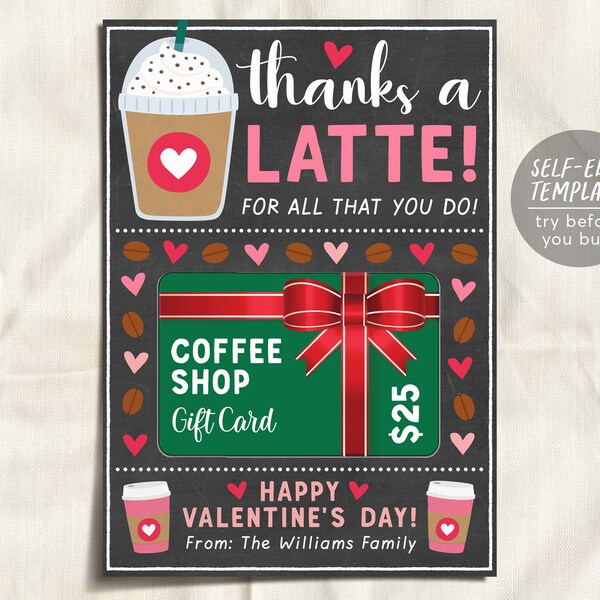 Coffee Gift Card Holder - 60+ Gift Ideas for 2024