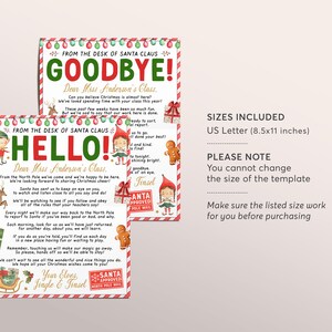 Elf Letter for Classroom Editable Template, Girl and Boy Elves Arrival ...