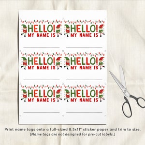 What's Your Elf Name Game, Elves Christmas Party Activity Game With ...