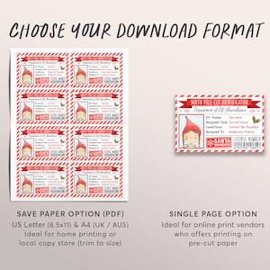 Elf ID Card Editable Template, Lost Boy and Girl Elf License, Santa Cam ...