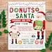 Donuts With Santa Flyer Editable Template, Breakfast With Santa ...