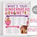 What's Your Gingerbread Name Game, Gingerbread Decorating Birthday ...
