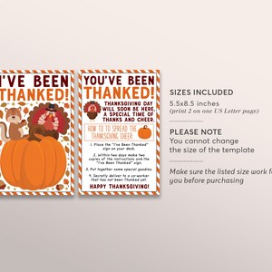 I've Been Thanked Coworker Game Editable Template, You've Been Thanked ...