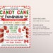 Christmas Candy Cane Fundraiser Flyer Editable Template, Holiday ...