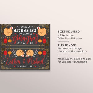 Fortune Cookie Wedding Favor Favours Gift Bag Toppers Editable Template ...