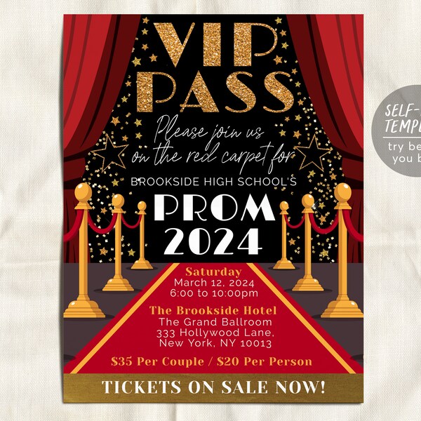 Senior Night Program Template - Etsy