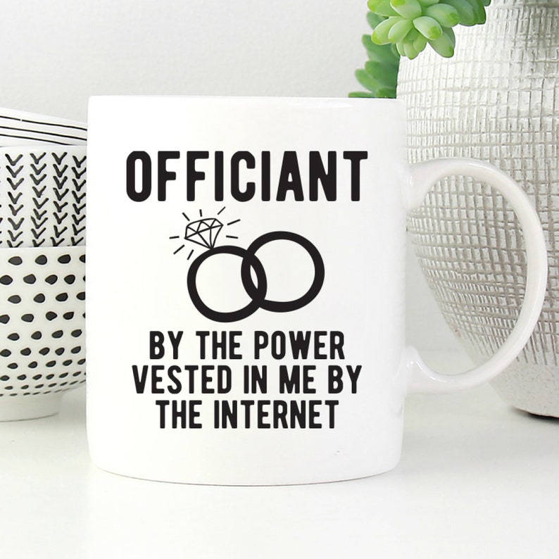 Funny Wedding Officiant Mug Funny Wedding Officiant Gift - Etsy