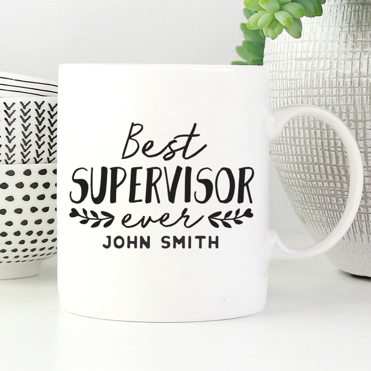Supervisor Gift Supervisor Mug Supervisor Card Best Boss | Etsy