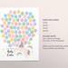 Editable Unicorn Balloon Baby Shower Guest Book Alternative Template ...