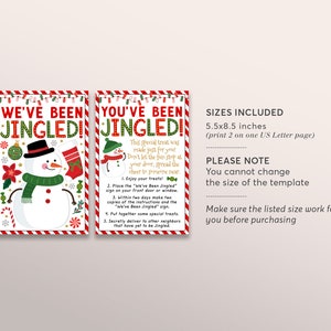 We've Been Jingled Winter Game Editable Template, You've Been Jingled ...