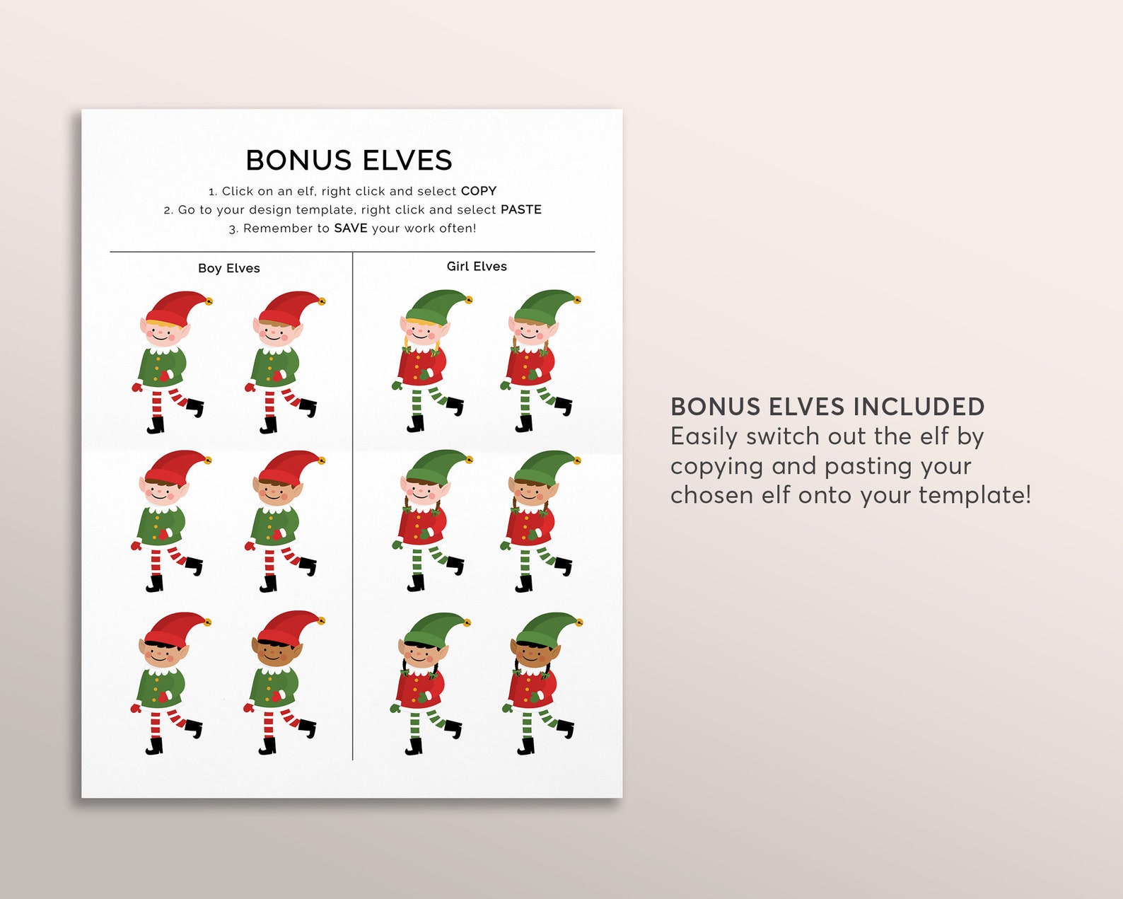 Secret Elves BUNDLE Kit Printable Editable Template Secret - Etsy