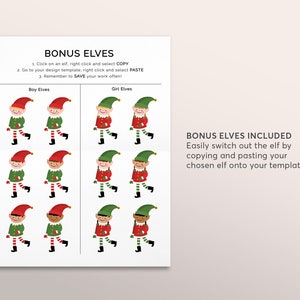Secret Elves BUNDLE Kit Printable Editable Template, Secret Elf Santa ...