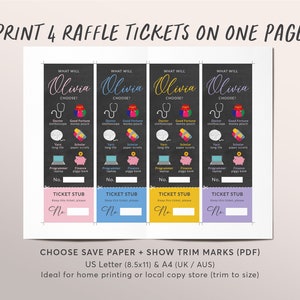 Doljabi Raffle Ticket Template, Korean First Birthday, Editable Doljabi ...