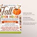 Fall Open House Flyer Editable Template, Pop up Shop Shopping Event ...