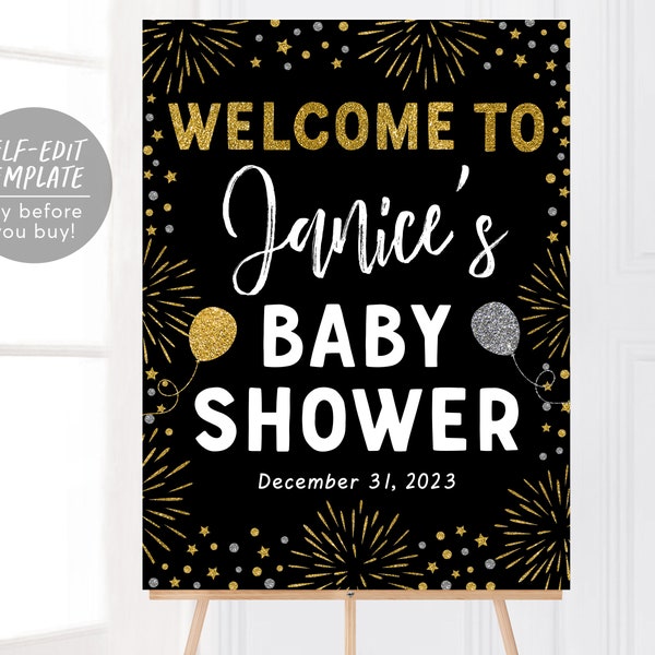 Baby Shower Poster Template - Etsy