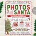Photos With Santa Flyer Editable Template, Picture With Santa, Holiday ...