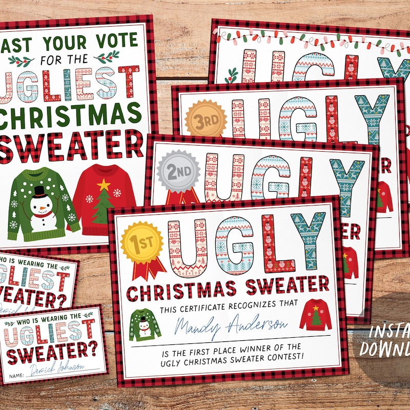 Ugly Sweater Awards - Etsy