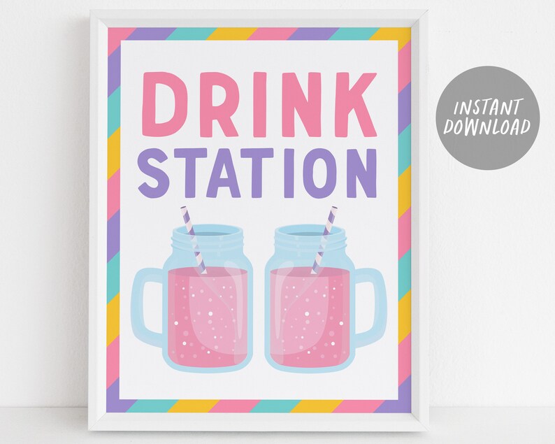 Pizza Popcorn and Pajamas Party Signs BUNDLE for Birthday - Etsy