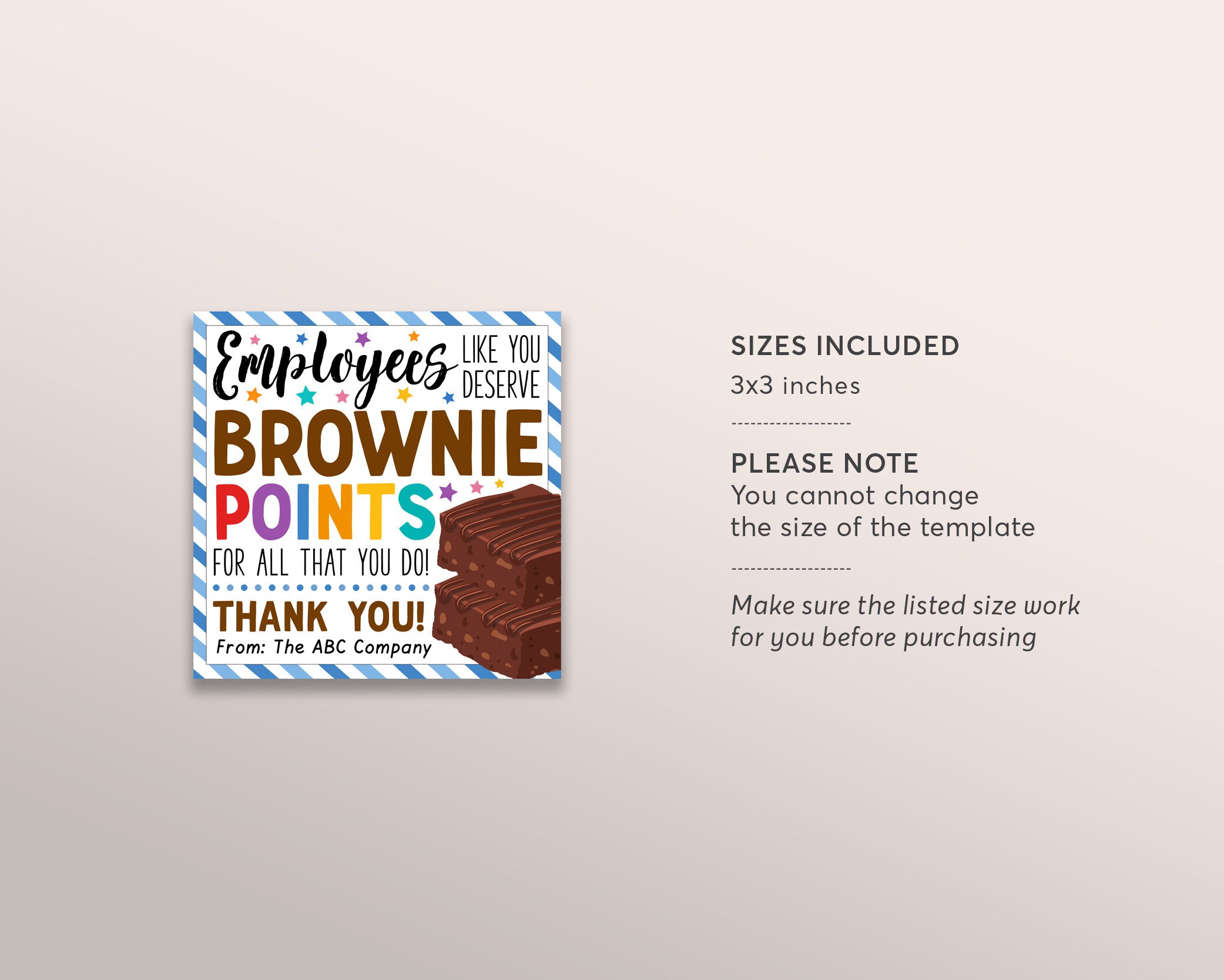 Employee Appreciation Gift Tags Editable Template, Employees Deserve ...