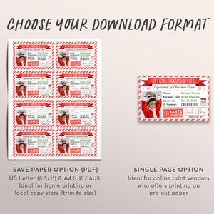Santa's Helper Badge Editable Template, Lost Elf License, Santa's Nice ...