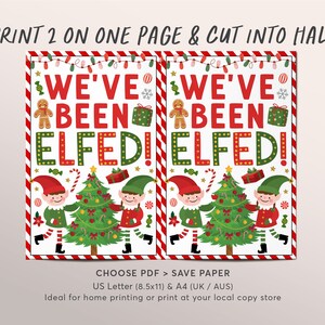 We've Been Elfed Christmas Game Editable Template, You've Been Elfed ...