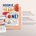 Basketball First Birthday Invitation Editable Template, Rookie of the ...