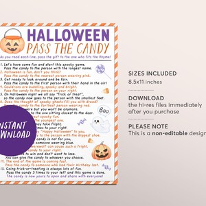 Halloween Pass the Candy Game, Pass the Prize Game, Kids Teens Adults ...