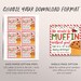 Christmas Muffin Gift Tags Editable Template, We Would Be Muffin ...