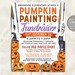 Pumpkin Painting Fundraiser Flyer Editable Template, Halloween Night ...