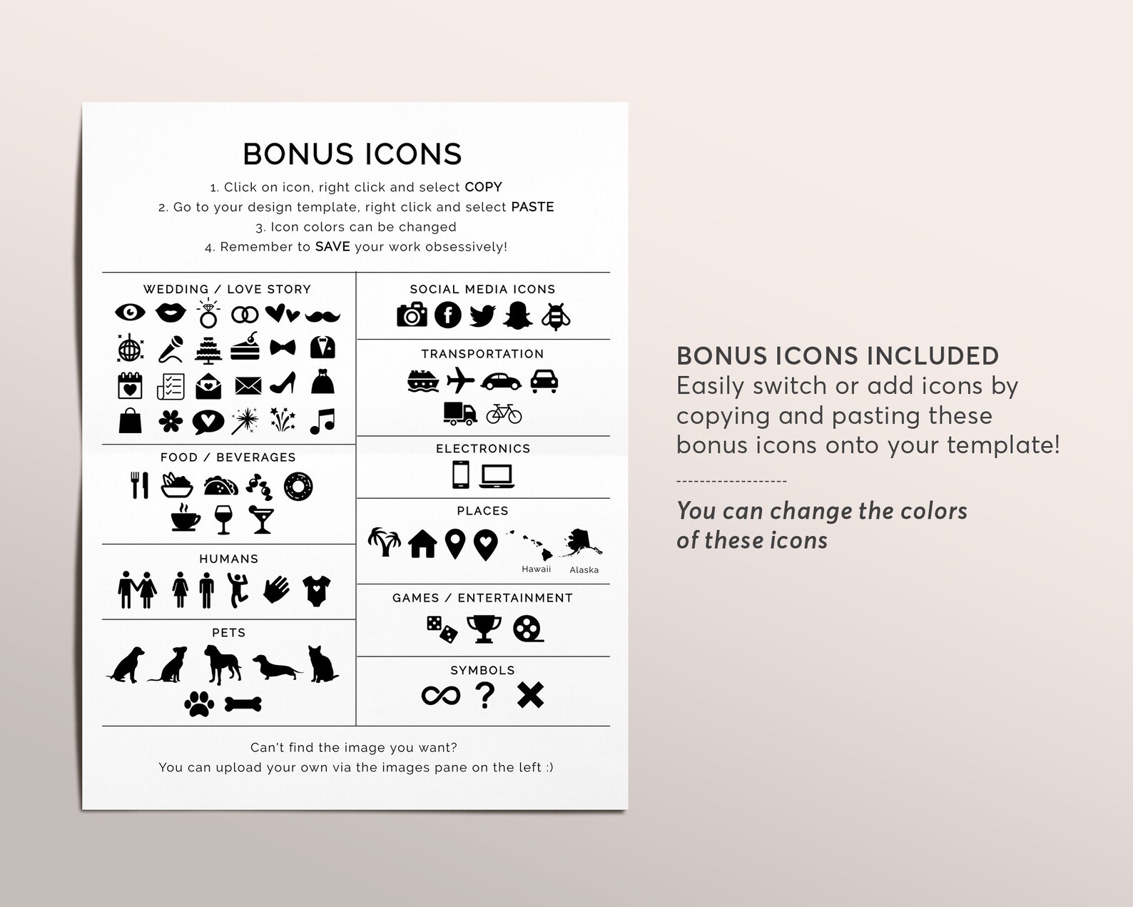 Sage Boho Wedding Program Template Bohemian Infographic | Etsy UK