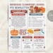 September PTO PTA Newsletter Flyer Editable Template, Back to School ...