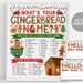 What's Your Gingerbread Name Game, Gingerbread Decorating Party Game ...