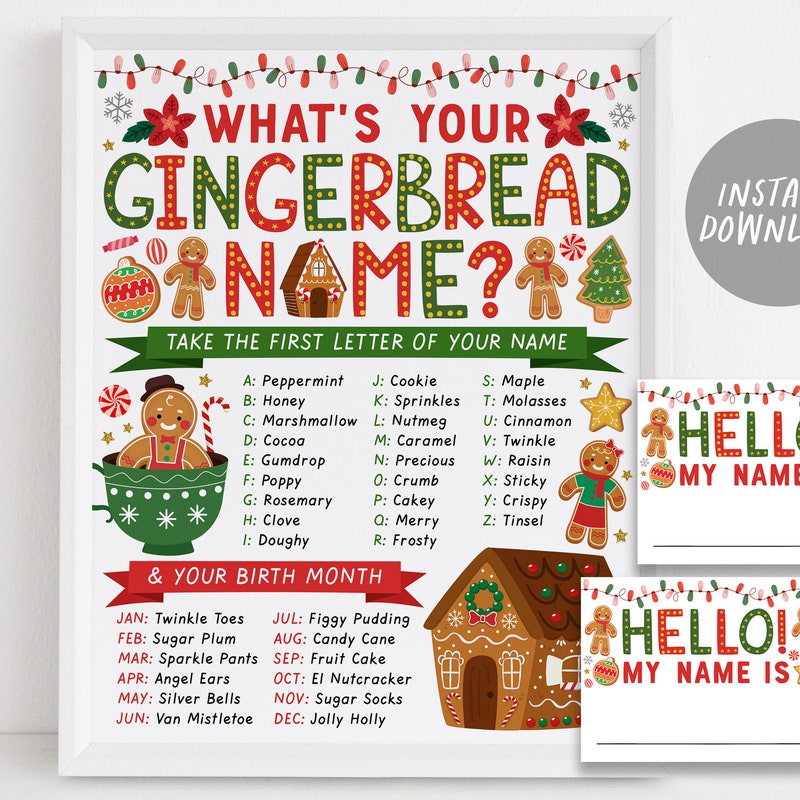 Gingerbread Sign - Etsy