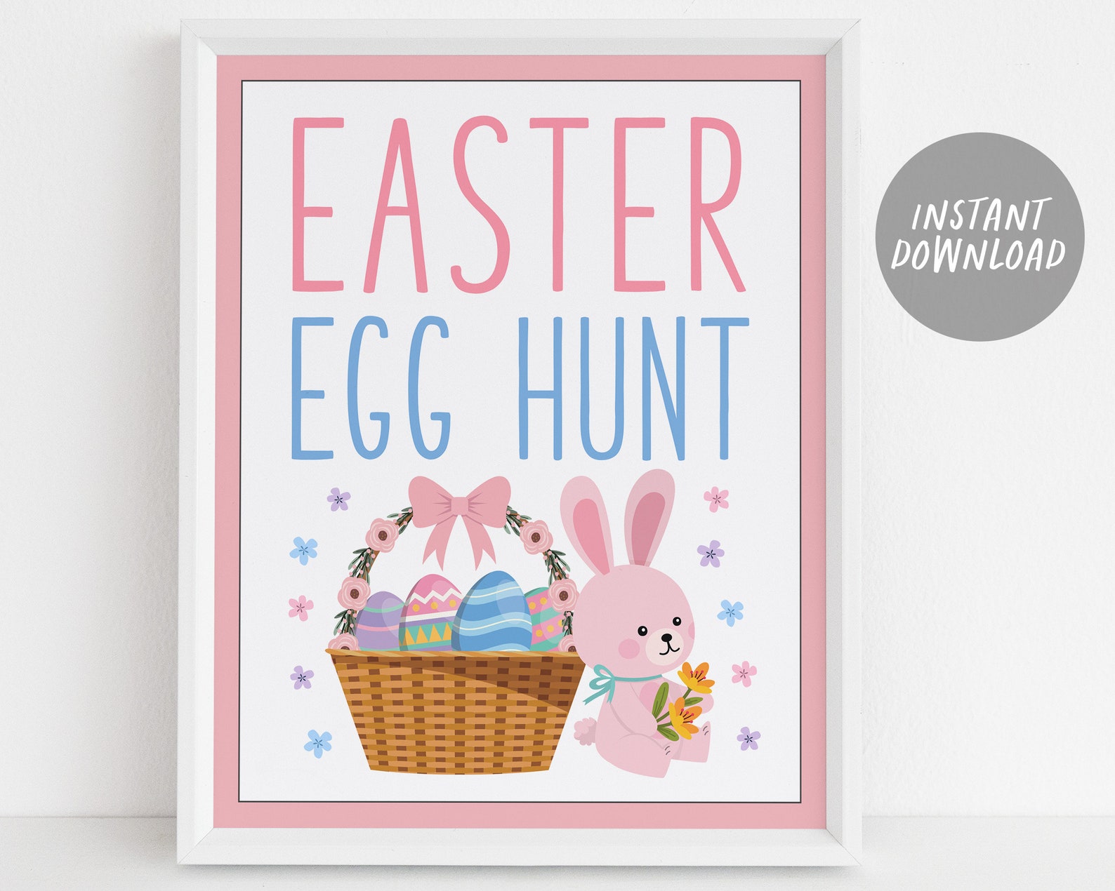 Easter Bunny Spring Signs BUNDLE for Wedding Baby Shower Birthday ...