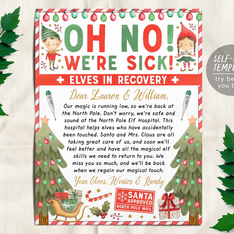 Sick Note Template - Etsy