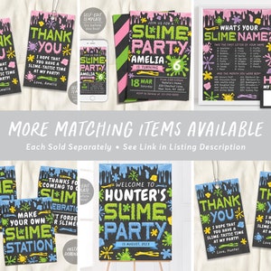 What's Your Slime Name GIRL Poster Printable, Slime Party Game Decor ...