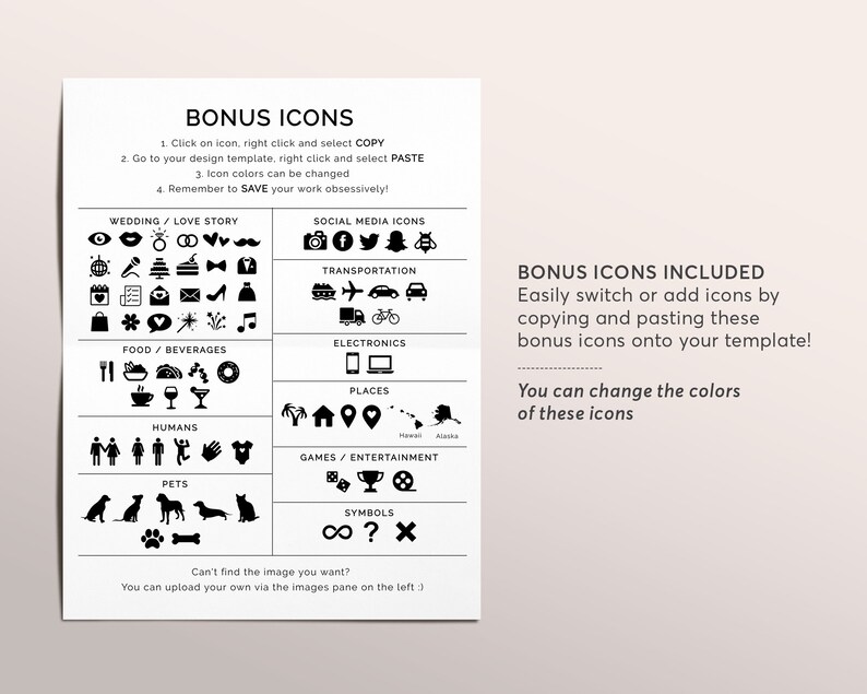 Infographic Wedding Program Sign Template Editable Order of | Etsy