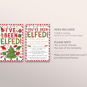 You've Been Elfed Coworker Game Editable Template, We've Been Elfed I ...
