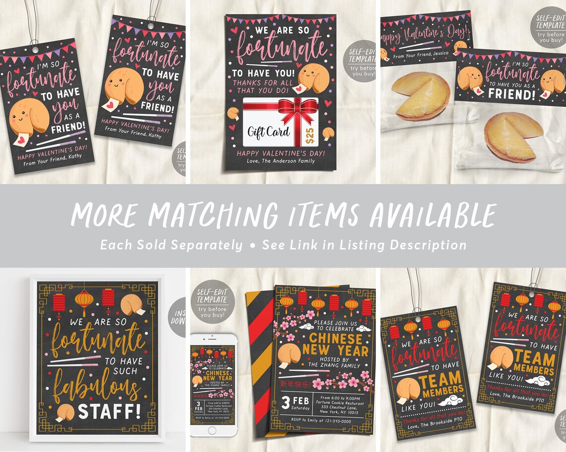 Fortune Cookie Staff Appreciation Sign Printable Teacher - Etsy