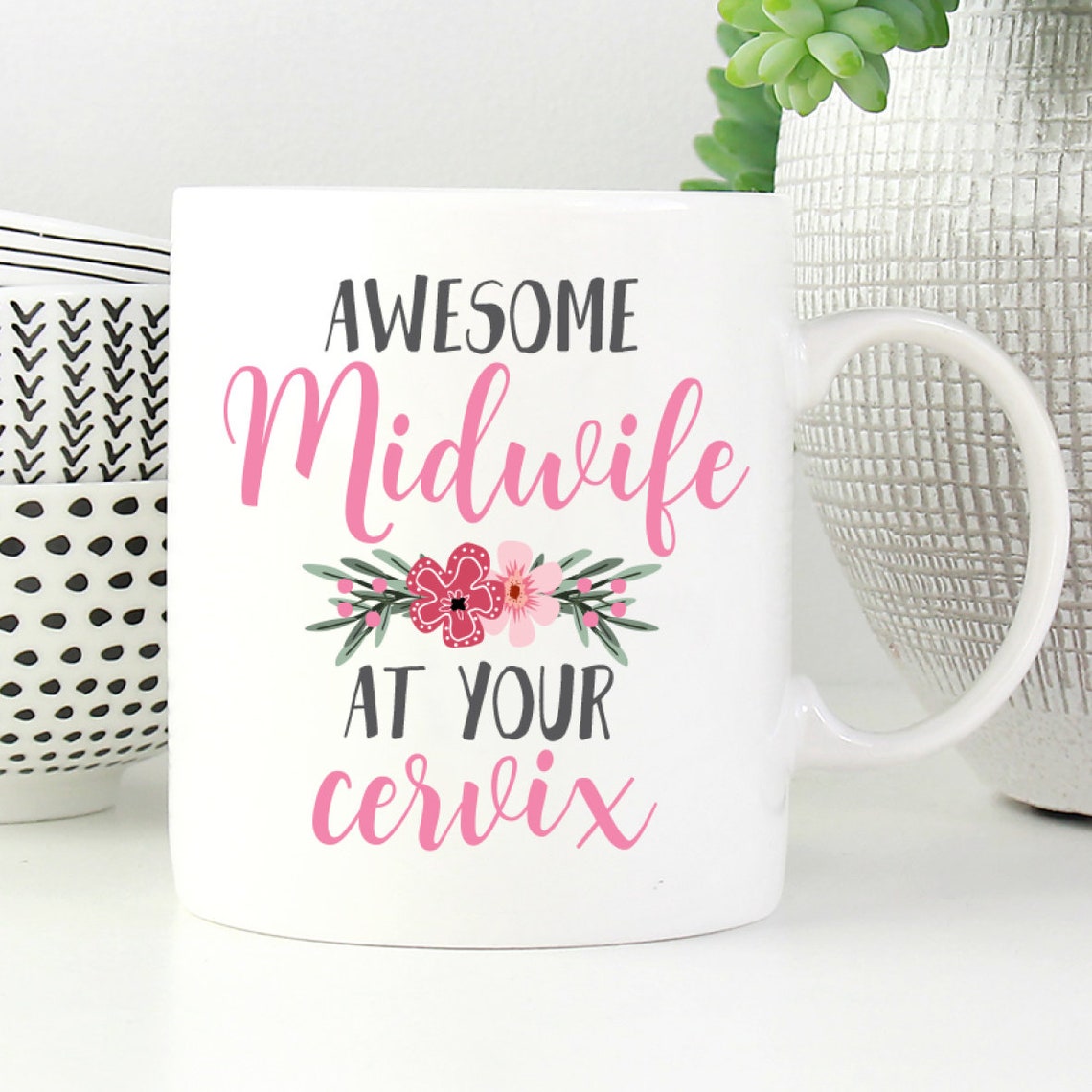 Awesome Midwife At Your Cervix Funny Midwife Mug T For Etsy