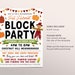 Fall Block Party Festival Harvest Editable Template, Neighborhood Party ...