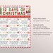 Christmas Holiday Appreciation Flyer Editable Template, 12 Days of ...