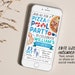 Pizza Pool Party Birthday Invitation Editable Template, Summer Swimming ...