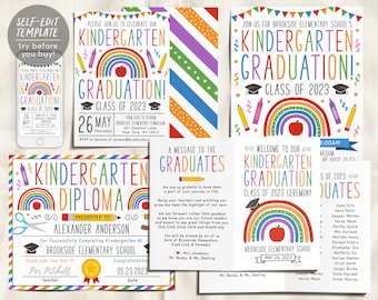 Kid Graduation Invitation Elementary School Invitation - Etsy