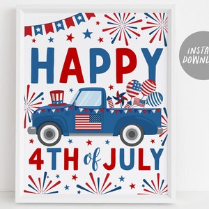 4th of July Party Signs BUNDLE, Fourth of July Decorations ...